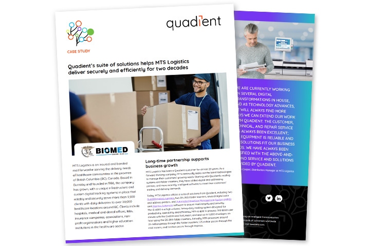 Quadient’s suite of solutions helps MTS Logistics deliver securely and ...