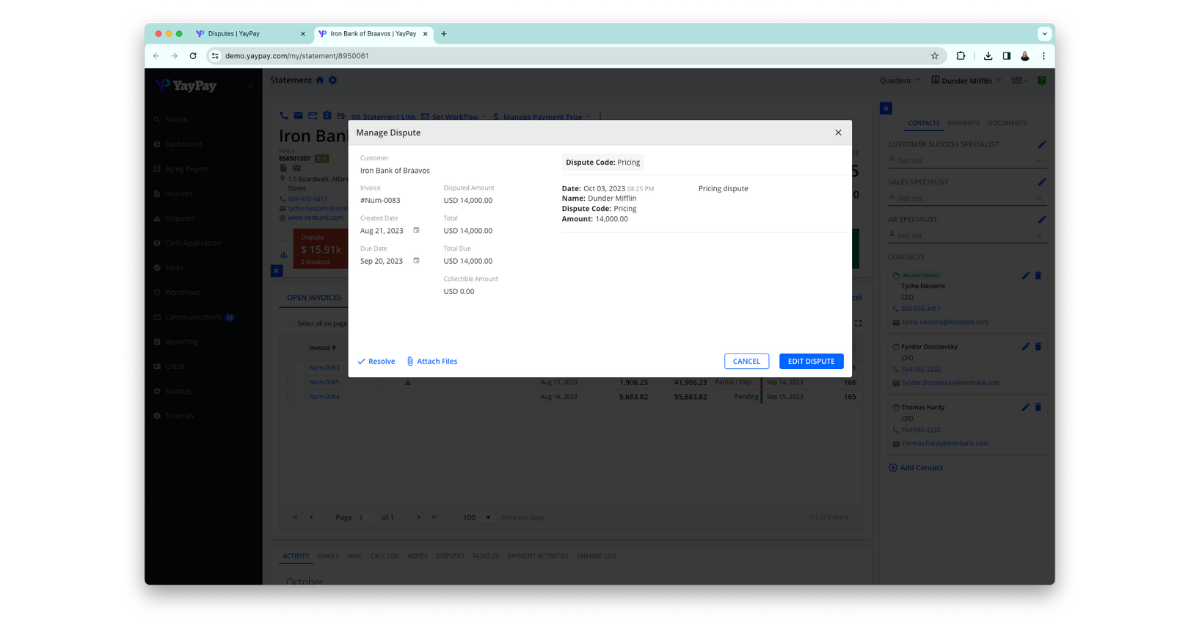 Automated Dispute Management Software | Quadient