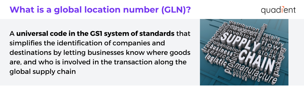 What is a global location number (GLN)?